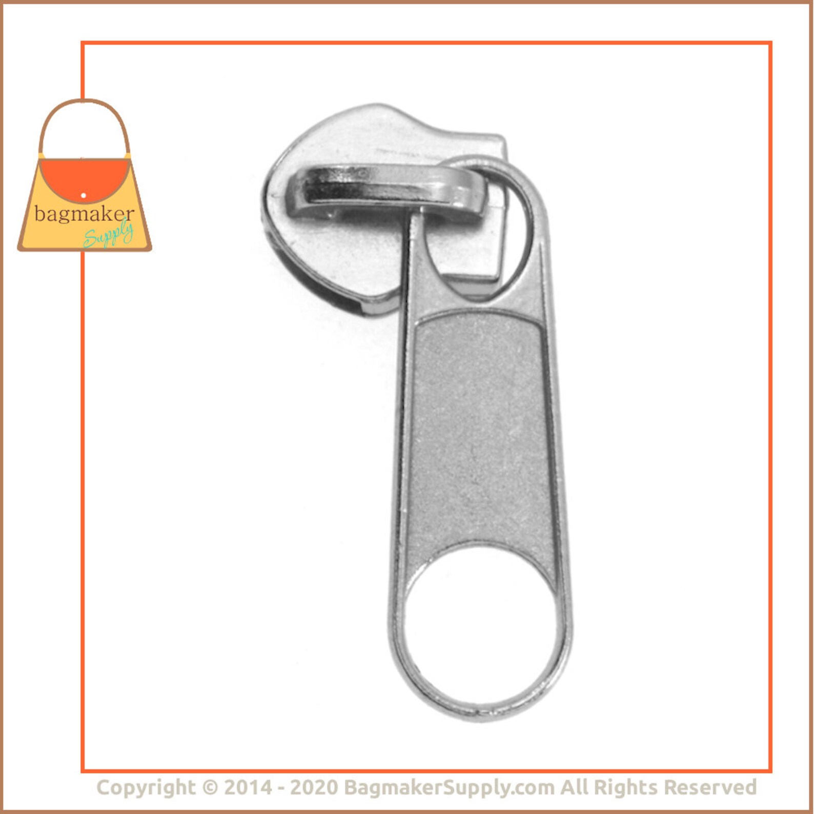 Metal Long Tab Zipper Pull / Slide Nickel Finish for Size 5 - Etsy
