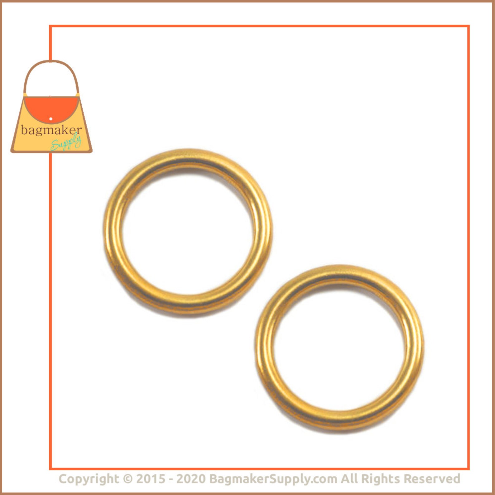 1-1/4 Inch O Ring Cast Solid Brass 2 Pieces 5 Mm Gauge - Etsy