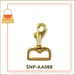 1 Inch Snap Hook, Shiny Brass Finish, 2 Piece Package, 25 Mm Bolt Style ...
