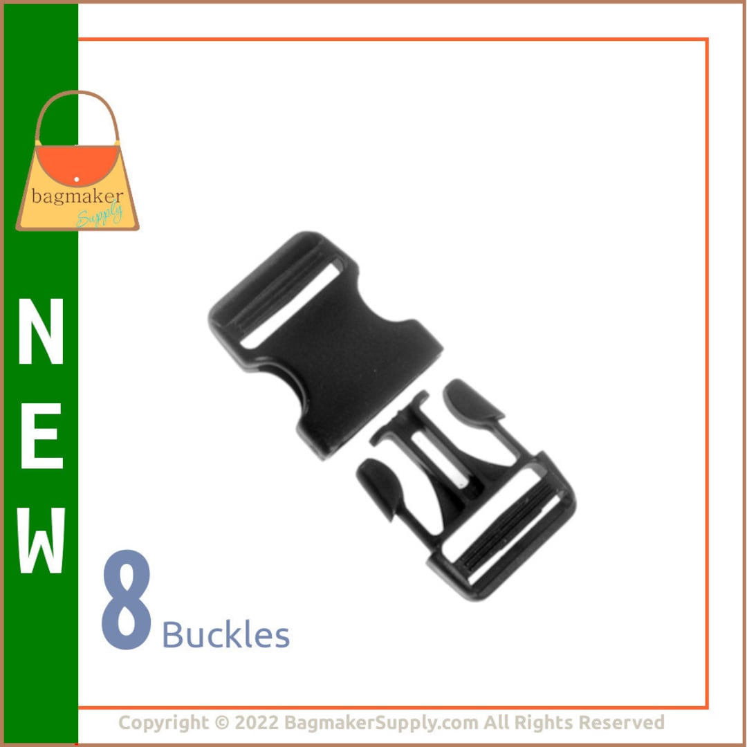 3/4 Inch Plastic Side Squeeze Release Buckle Black 8 - Etsy