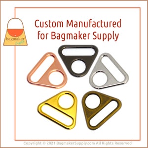 1 Inch Triangle Double Ring Deluxe Gold Finish 18 Pack 25 - Etsy