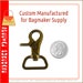1 Inch Trigger Style Swivel Snap Hook, Antique Brass Finish, 2 Pack, 25 ...