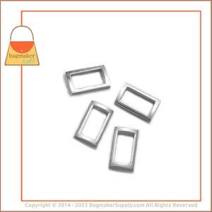 3/4 Inch Rectangle Ring Nickel Finish 2 Pieces 19 Mm Flat - Etsy