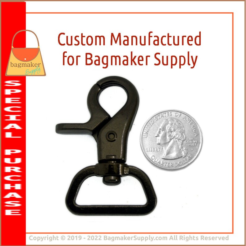 1 Inch Trigger Style Swivel Snap Hook Gunmetal / Black Nickel - Etsy