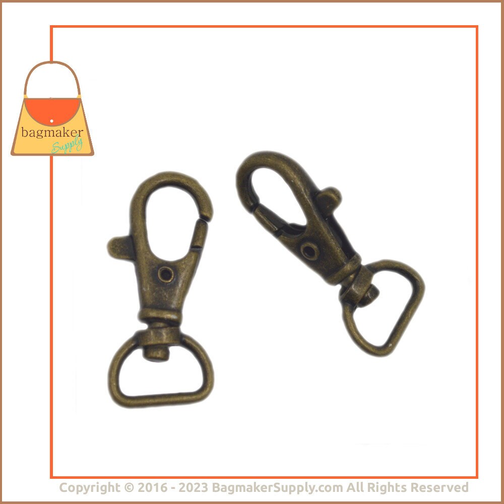 1/2 Inch Trigger Style Swivel Snap Hook Antique Brass Finish - Etsy