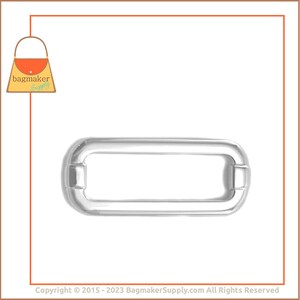 1-1/2 Inch Rectangle Ring Nickel Finish 2 Pack Handbag - Etsy