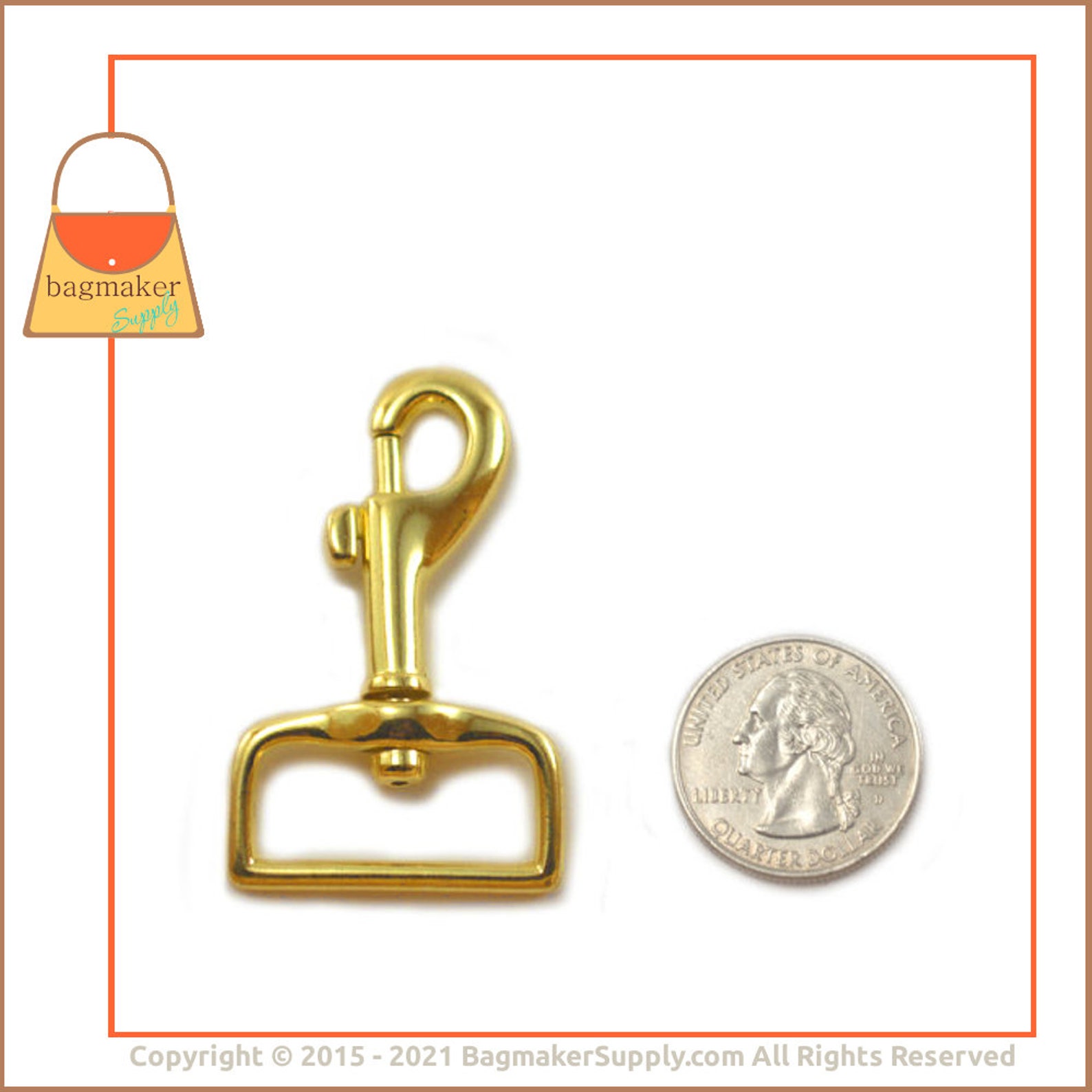 1 Inch Snap Hook Shiny Brass Finish 2 Piece Package 25 Mm - Etsy