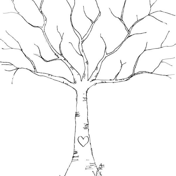 Finger Print Tree - Etsy