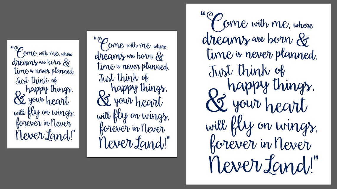 Peter Pan Quote Printable (DOWNLOAD) - Etsy