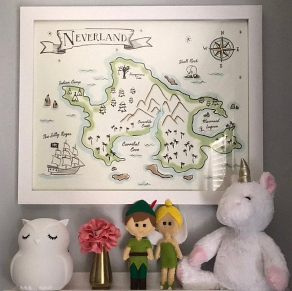 Peter Pan Neverland Map