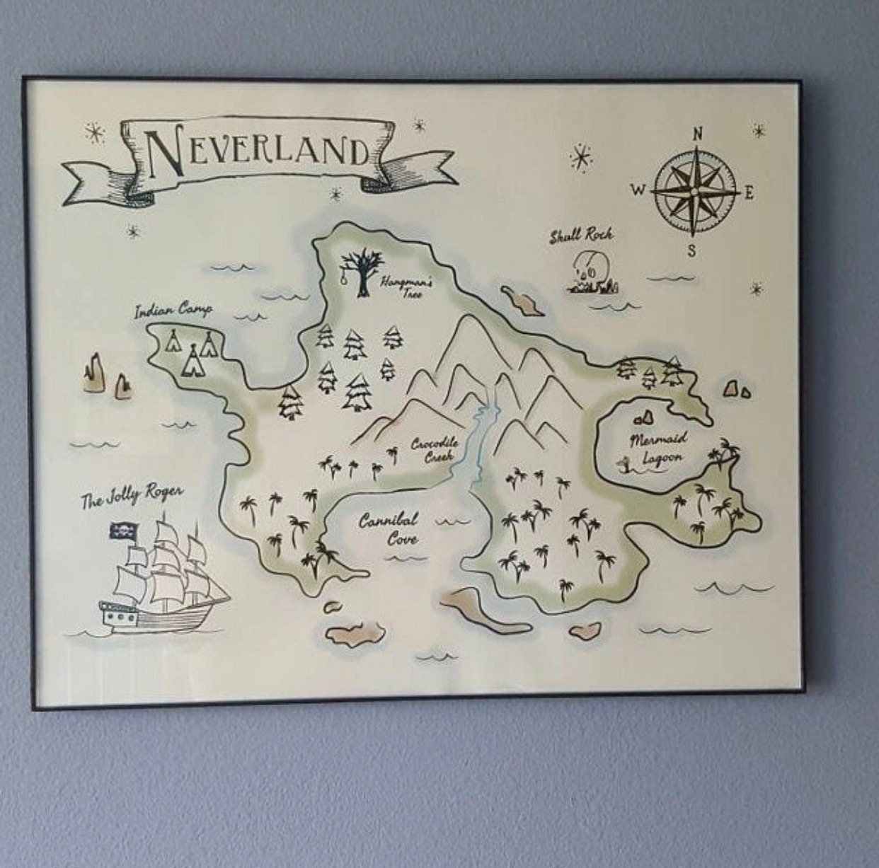 Peter Pan Neverland Map