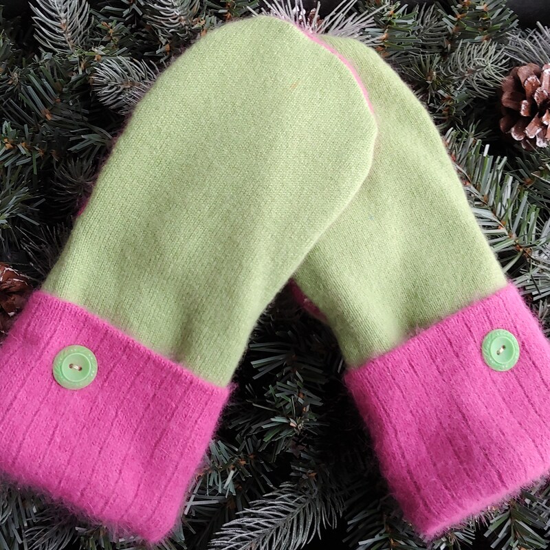 Pink Mittens - Etsy