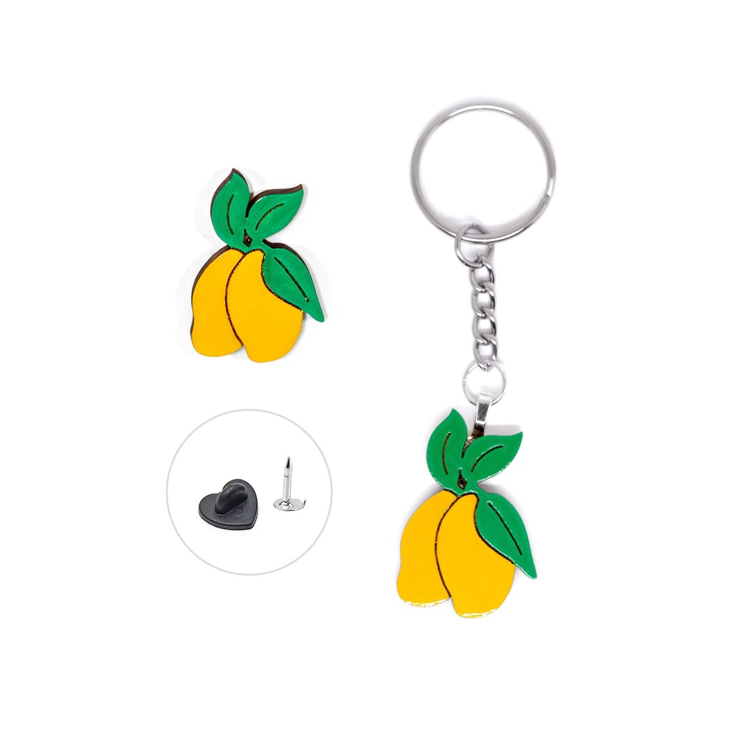Mango Pin, Magnet, Keychain, or Jibbitz, Handpainted © 2019 - Etsy