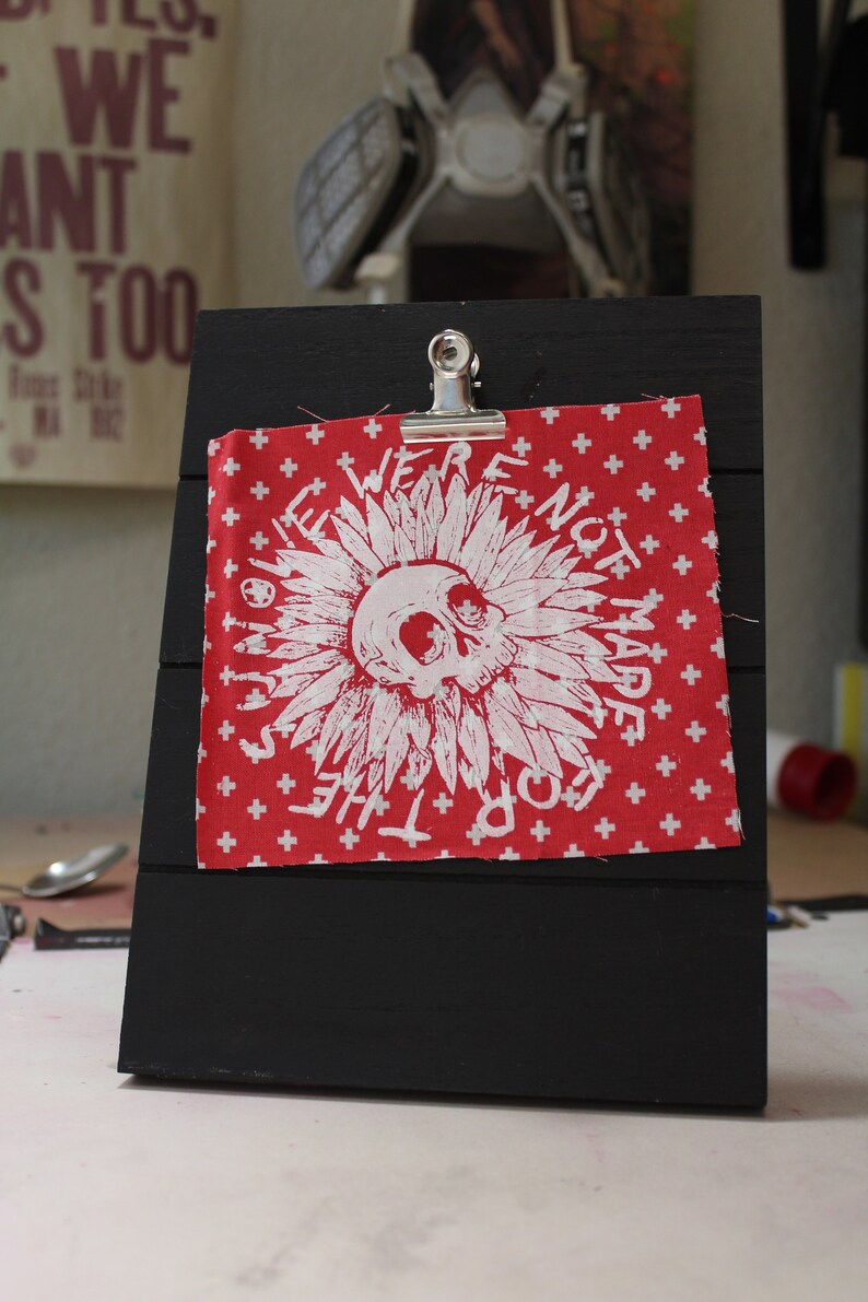 Not Made for the Sun Punk Patch Folk Punk Goth Flower - Etsy