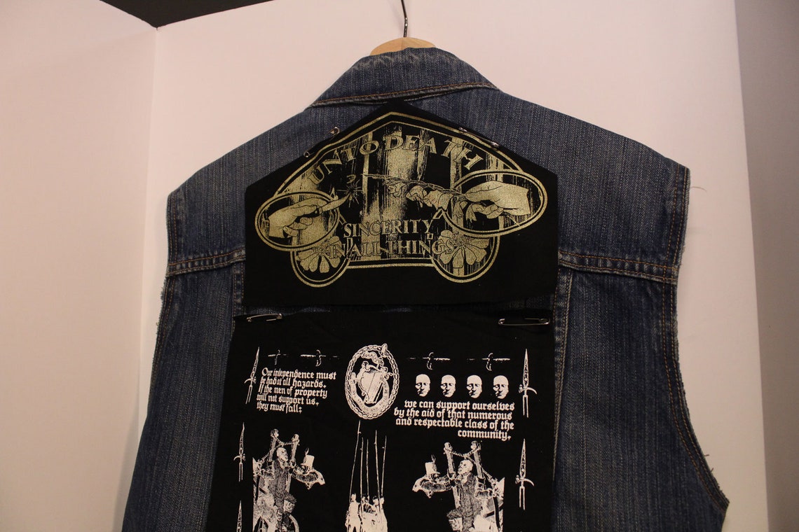 Sincerity - Punk Back Patch | Metal | Goth | Folk | Rocker | Battlevest ...