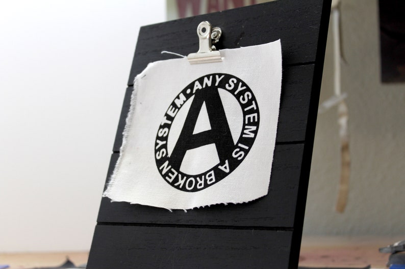 Any System Anarchist Punk Patch Crust Anarcho - Etsy