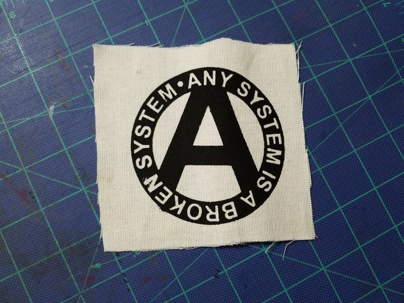 Any System Anarchist Punk Patch Crust Anarcho - Etsy