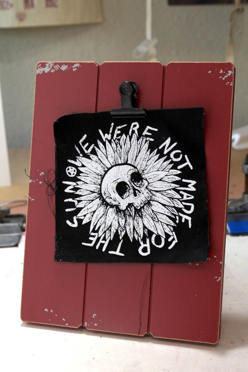 Not Made for the Sun Punk Patch Folk Punk Goth Flower - Etsy