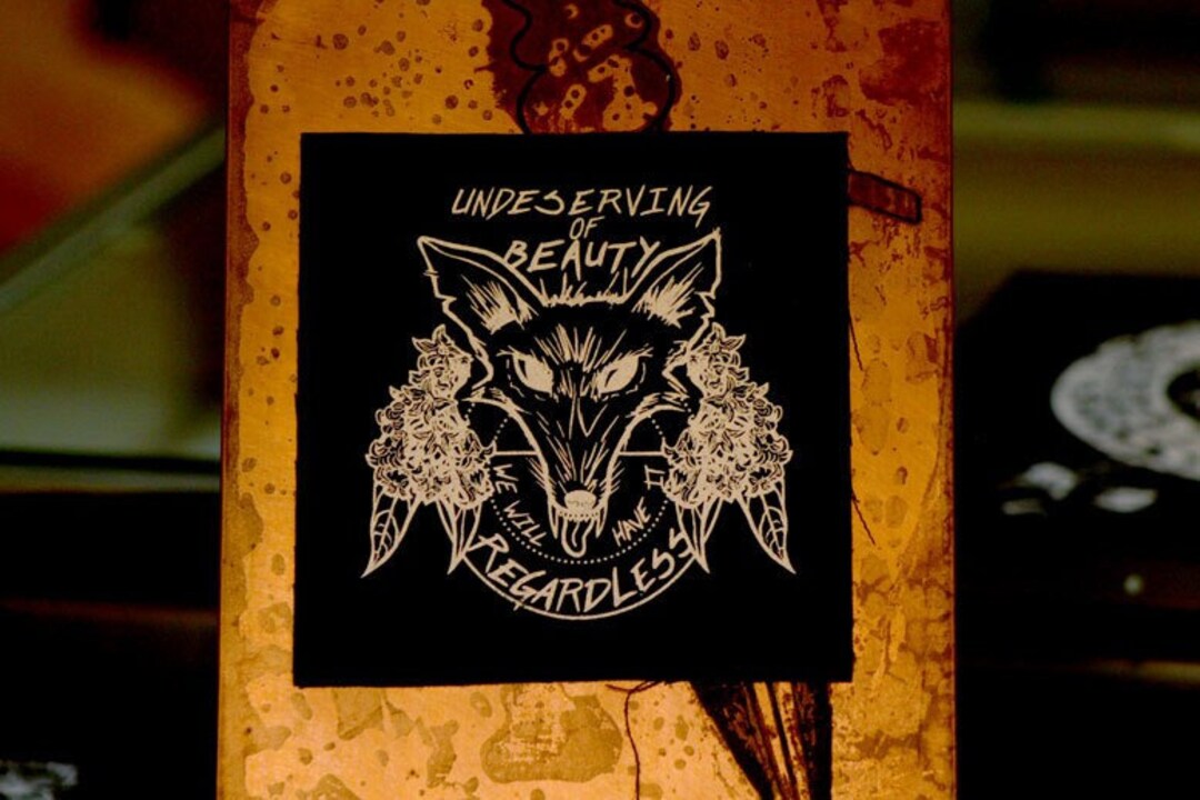 Un/deserving of Beauty Remaster Screened Punk Patch Crust Folk Metal ...