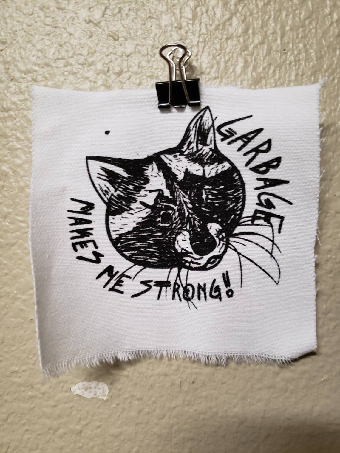 Garbage Makes Me Strong Racoon Screen Printed Punk Patch - Etsy