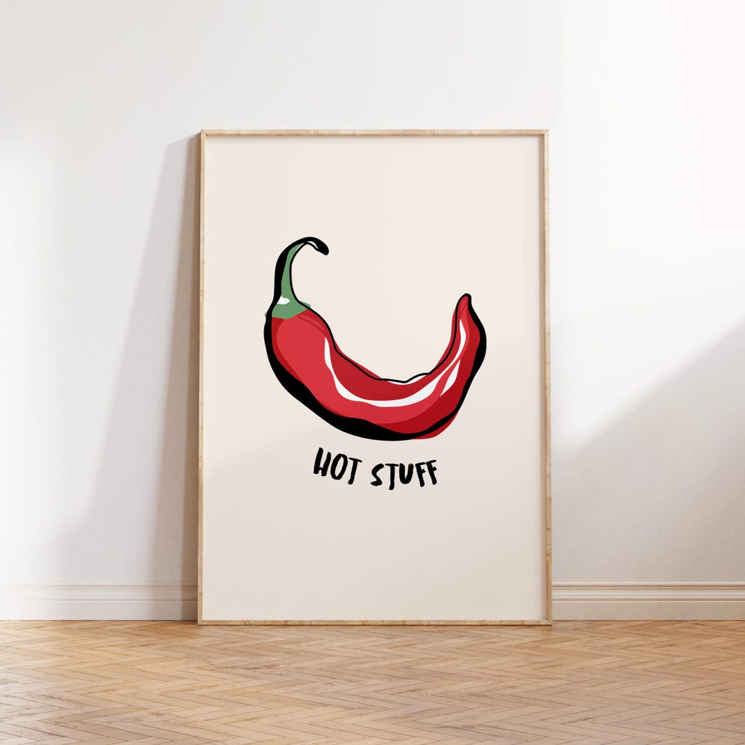 Spicy Print, Hot Stuff, Hot Stuff Print, Spicy Sprint, Chilli Pepper ...
