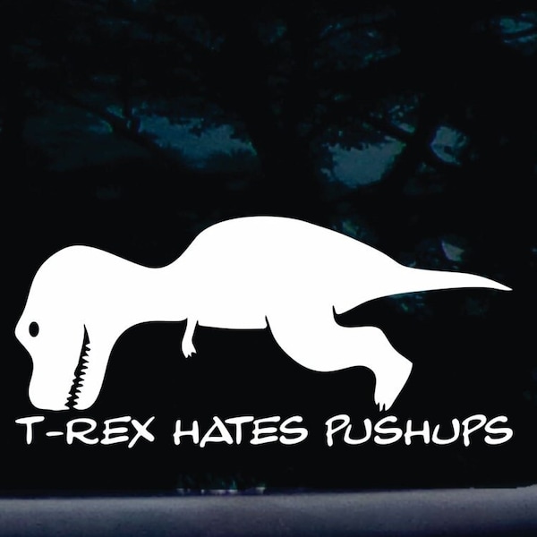 T Rex Hates Pushups - Etsy