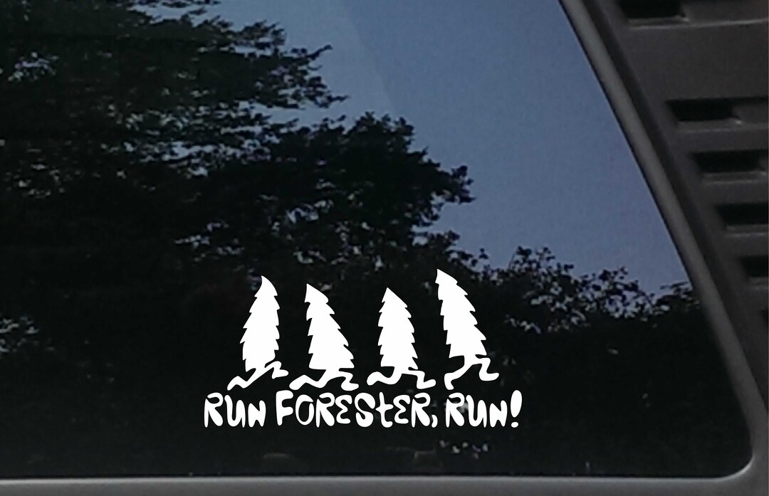 RUN FORESTER RUN! - Funny Subaru Die Cut Vinyl Window Decal - Etsy
