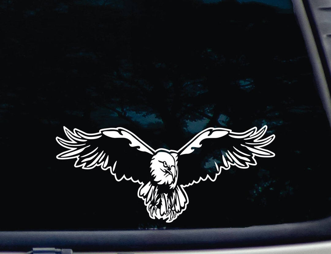 Soaring Bald Eagle! - Die Cut Vinyl Window Decal [d-1169] - Etsy