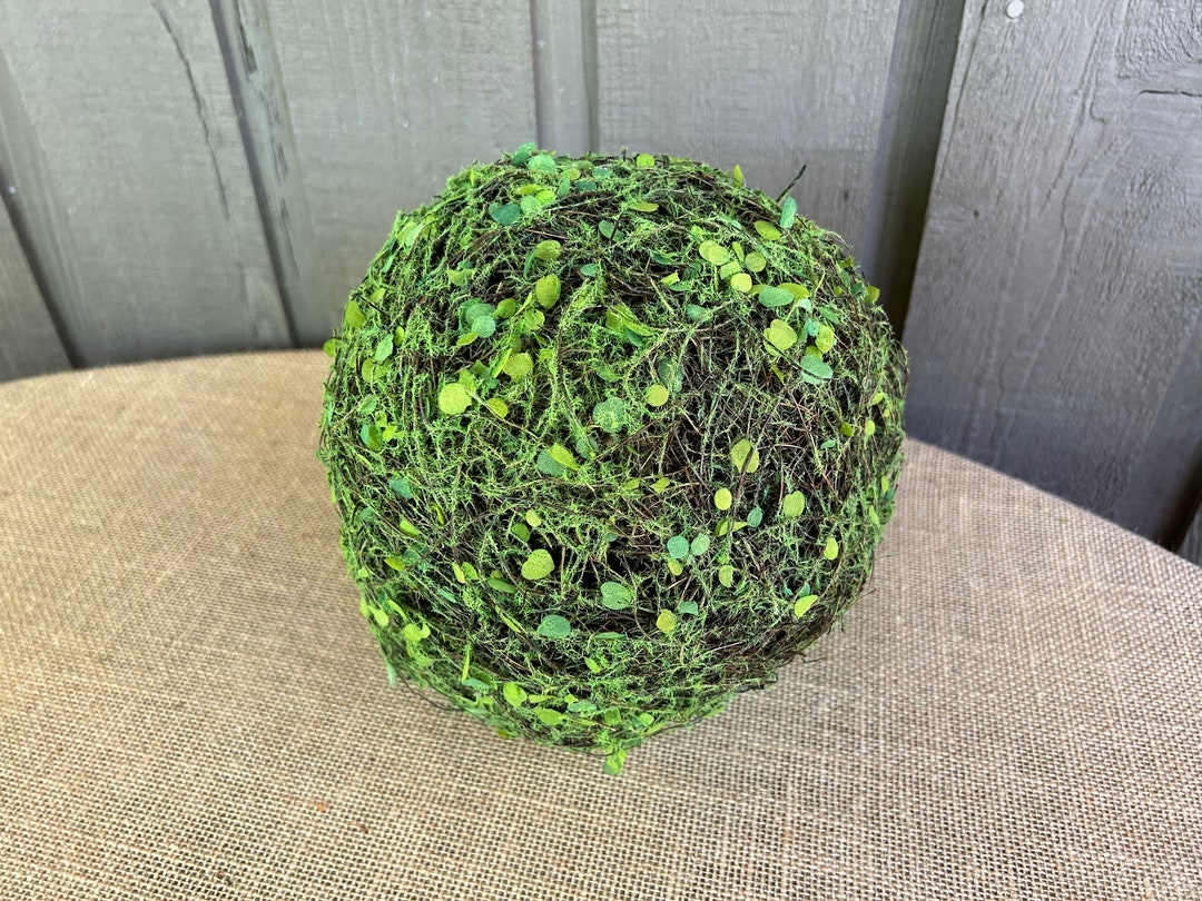 Large Moss Ball/ Faux Moss Ball/ Large Size Moss Ball/ Office or Shelf ...