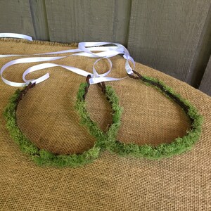 Moss Crown/ Wedding Moss Crown/ Wedding Crown/ Rustic Crown/ Woodland ...