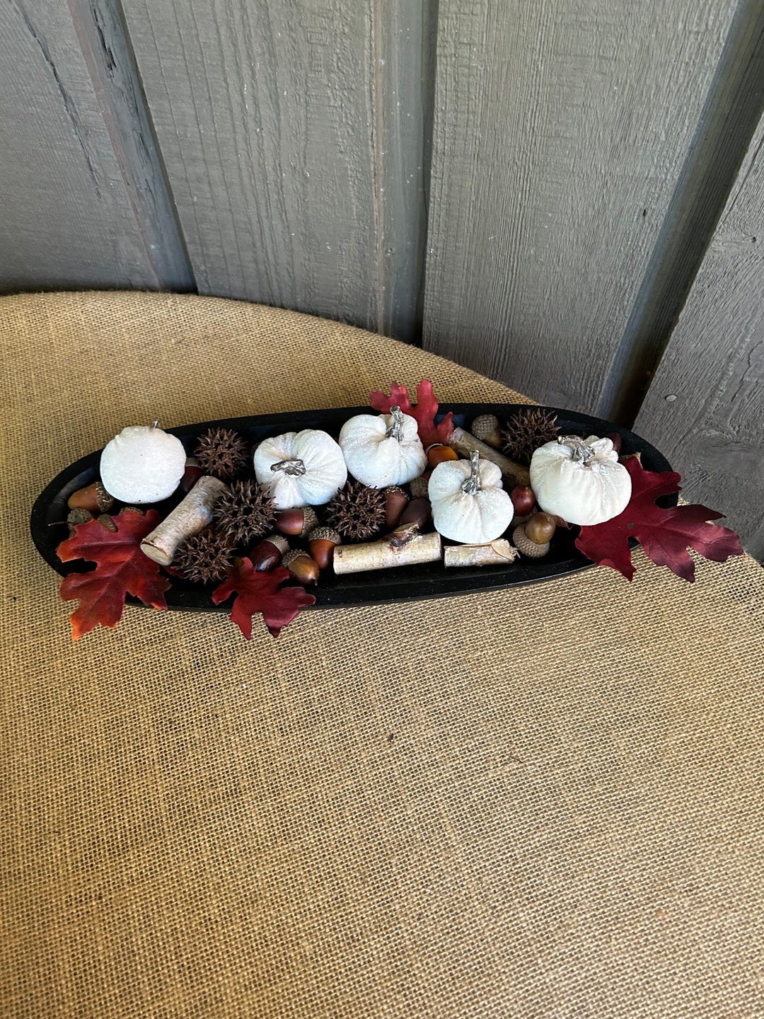 Pumpkin Fall Bowl Filler Kitchen Island or Coffee Table Decor ...