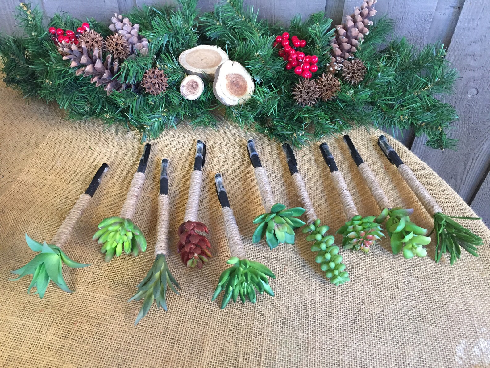One Faux Succulent Pen/ Faux Succulent Pens/ Faux Succulent | Etsy