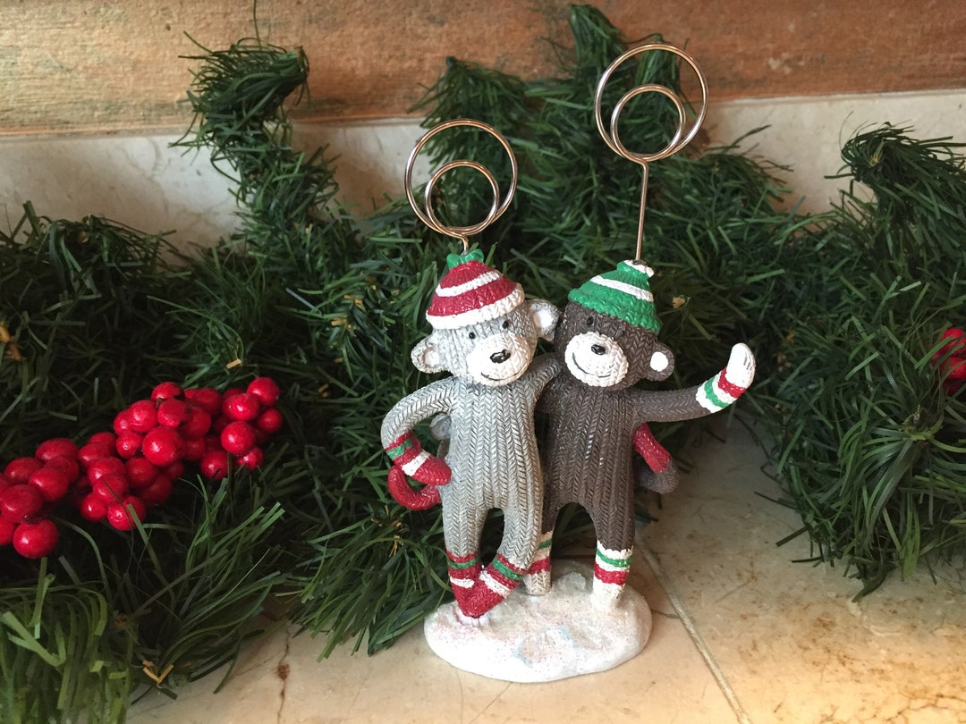 Sock Monkey Picture Holder/ Friends Picture Holder/ Monkey - Etsy