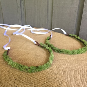Moss Crown Wedding Moss Crown Wedding Crown Rustic Crown Woodland Crown ...