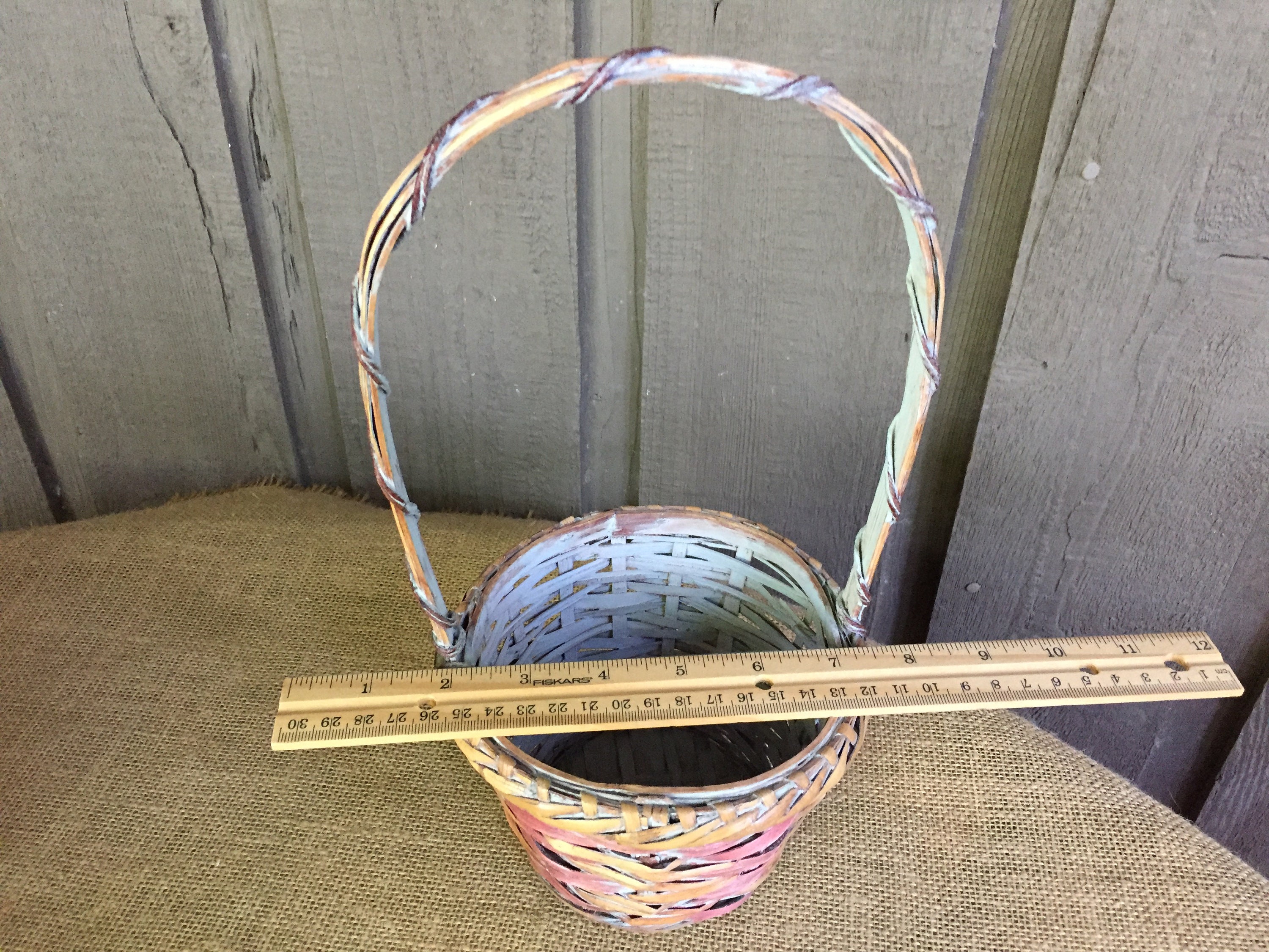 Vintage Flower Girl Basket Farmhouse Wedding Basket - Etsy