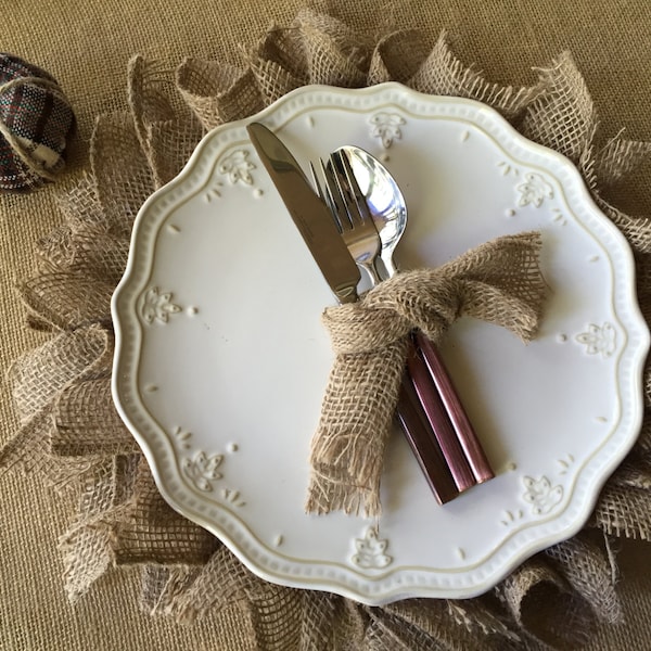 Burlap Table Setting - Etsy