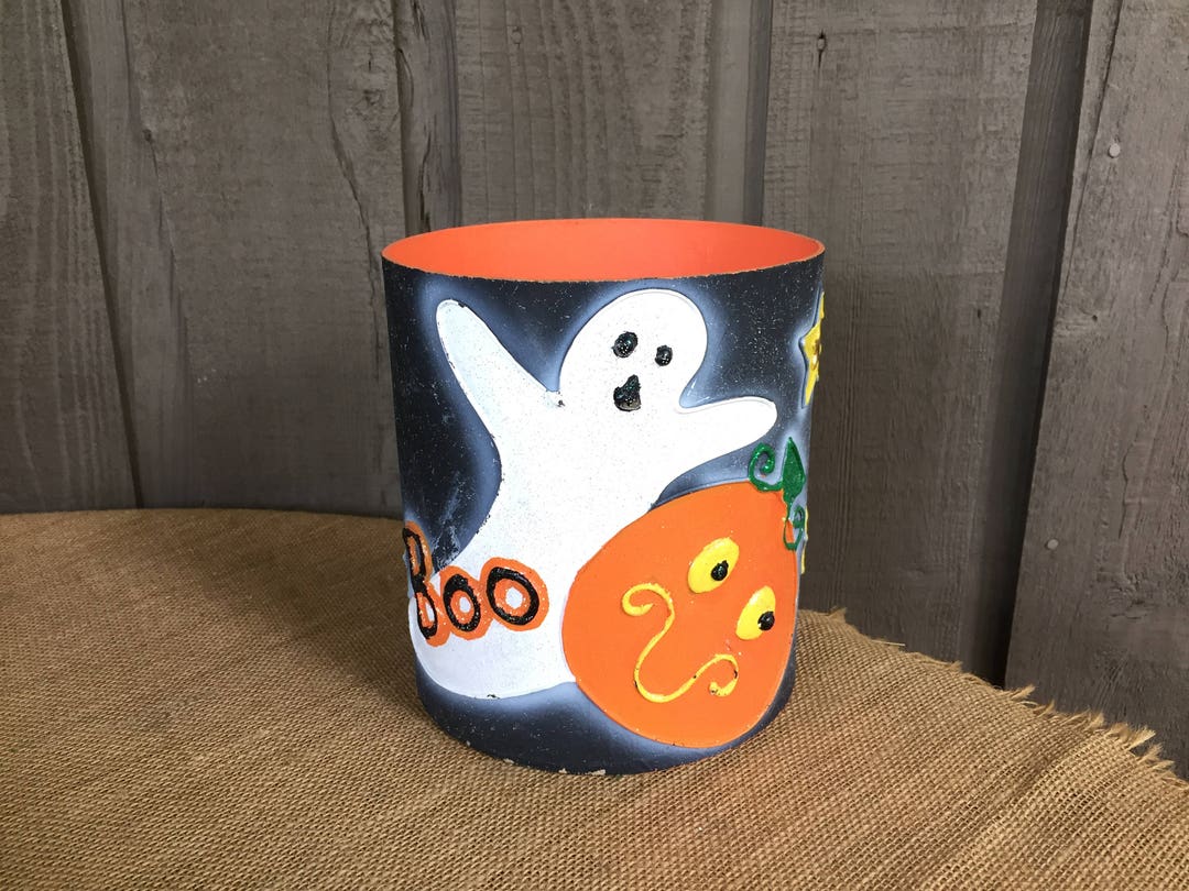 Vintage Halloween Candy Bucket Ghost Bucket for Candy Container for ...