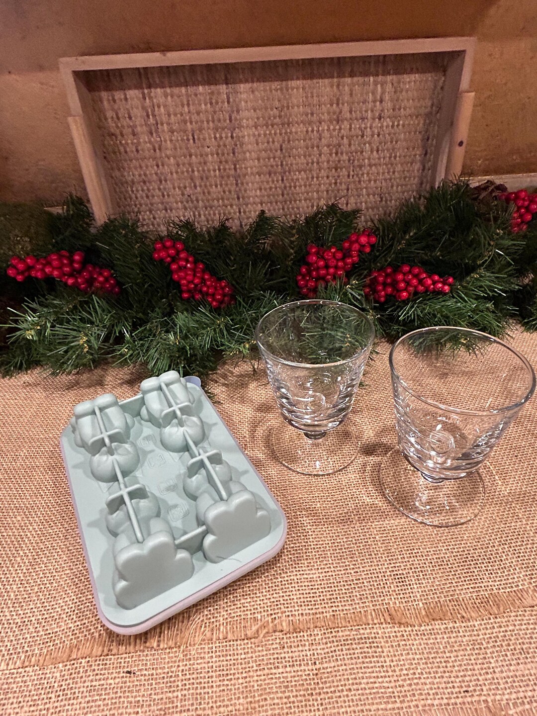 Cat Ice Cube Tray and Glasses Set Cat Shaped Ice Maker Cat Ice Cubes ...