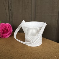 White Basket - Etsy