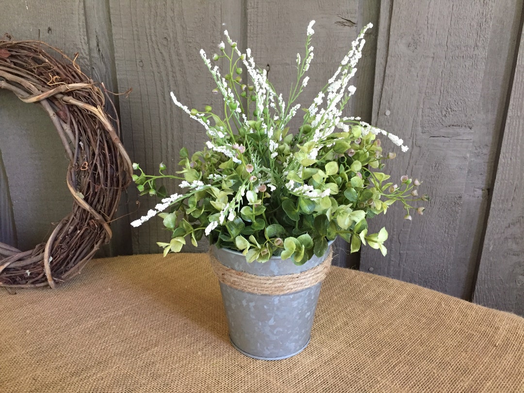 Eucalyptus Arrangement, Farmhouse Eucalyptus Arrangement, Greenery ...