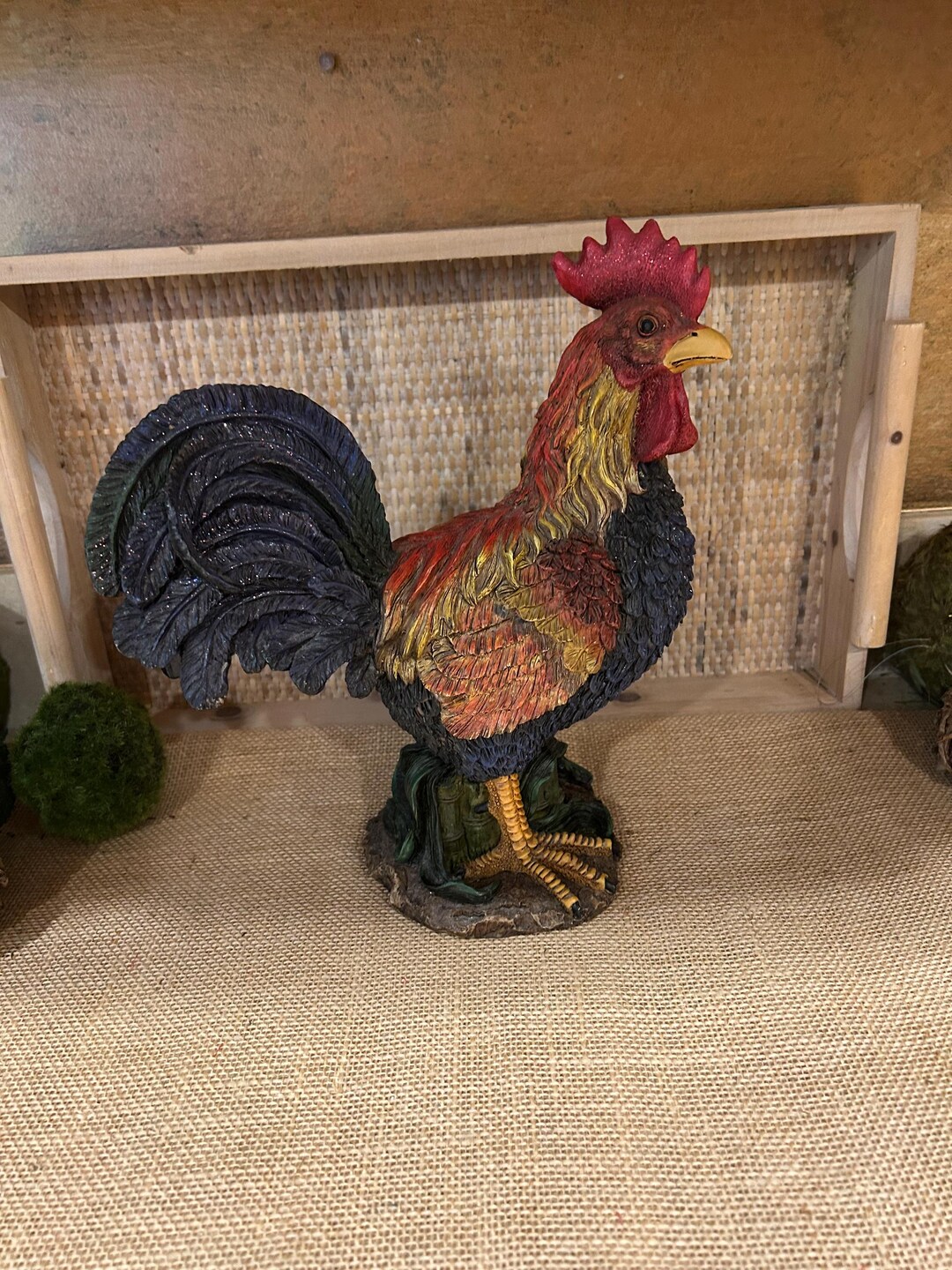 Vintage Rooster Farmhouse Kitchen Decor Country Rooster Barnyard ...