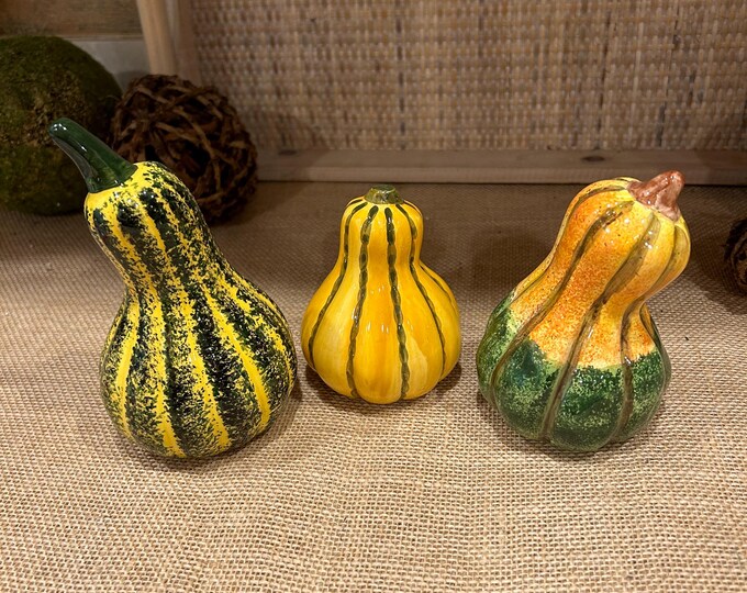 Ceramic Gourds Thanksgiving Decor Table Centerpiece Kitchen Island ...