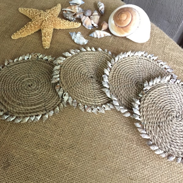 Sea Shell Coasters - Etsy