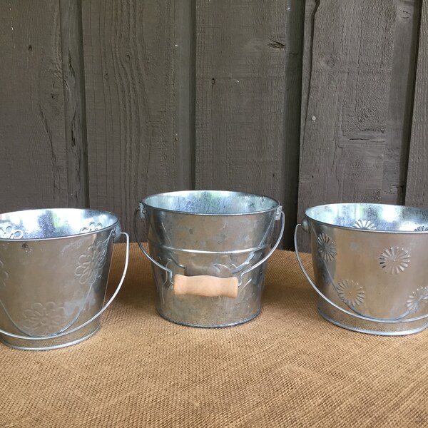 Galvanized Pail - Etsy