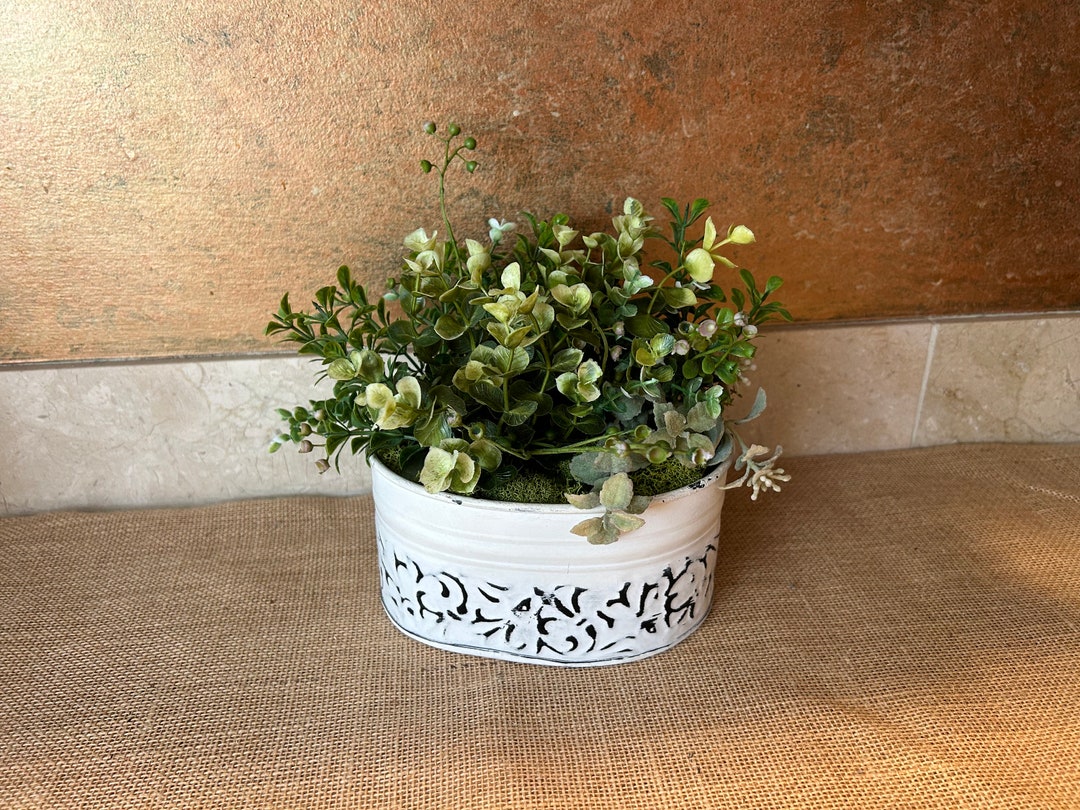 Eucalyptus Arrangement/ Farmhouse Spring Decor/ Rustic Eucalyptus ...