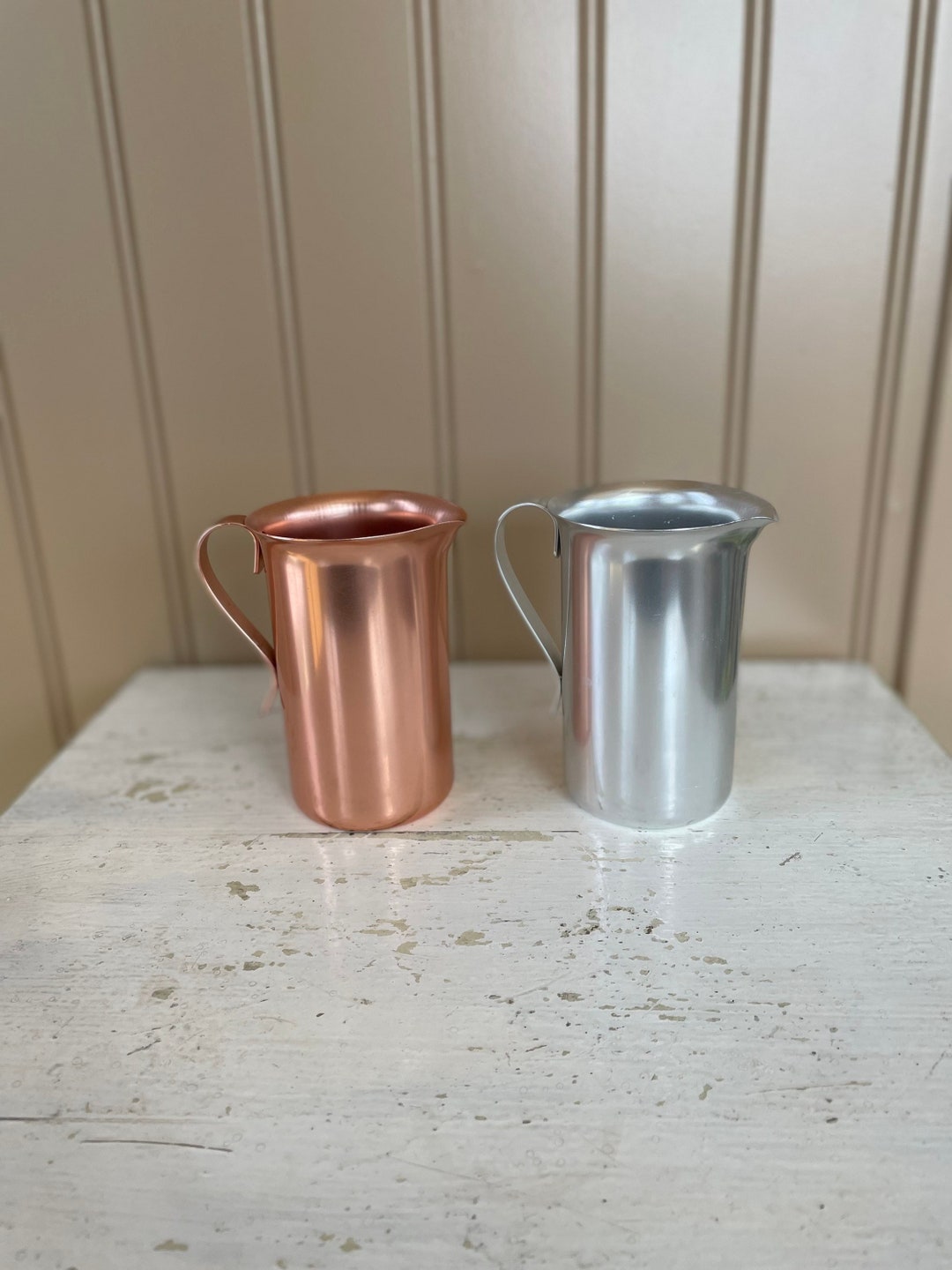 Color Craft Aluminum Small Pitcher Cream or Milk Pitcher - Etsy