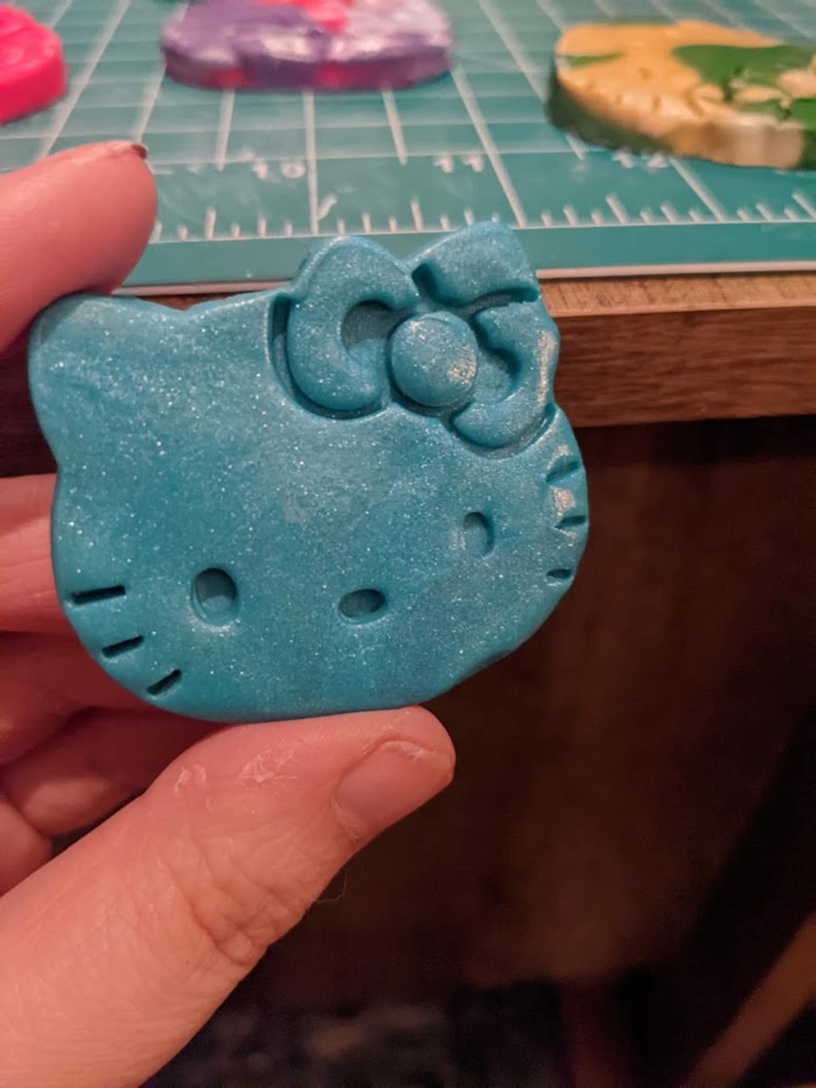 Blind Grab Hello Kitty Sanrio Polymer Clay Good Luck Charm Worry Stone ...