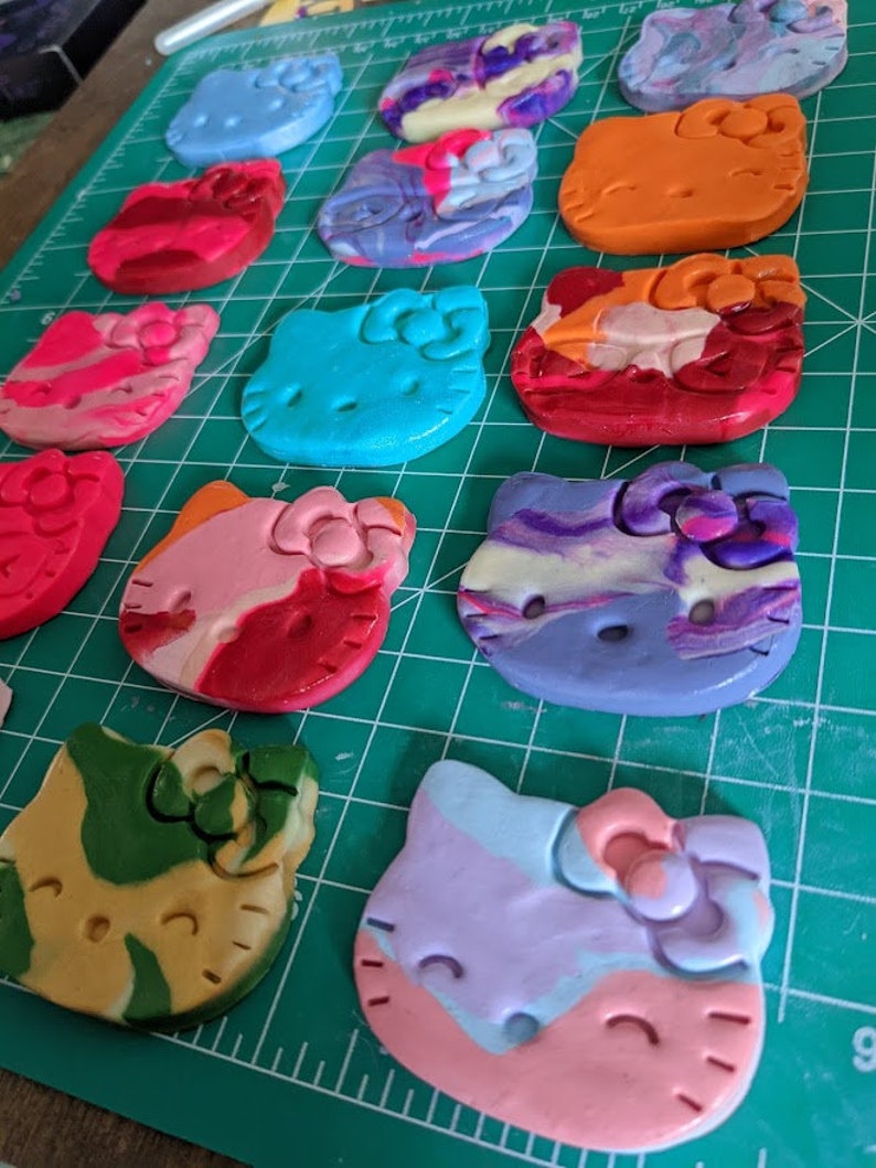 Blind Grab Hello Kitty Sanrio Polymer Clay Good Luck Charm Worry Stone ...