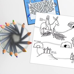 Children's Lenten Guide - Coloring Pages + Prayer Cards Packet ...