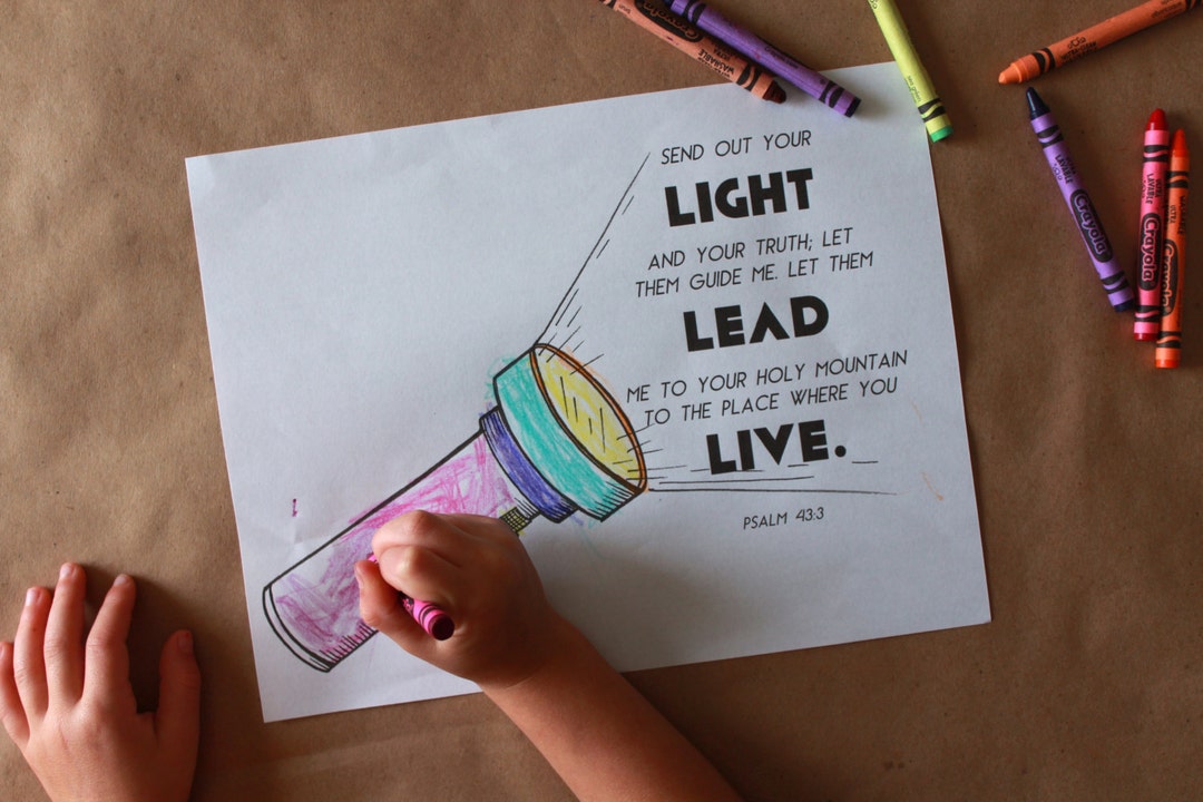 Scripture Coloring Page W/ FREE Scripture Card - Psalms Series ...